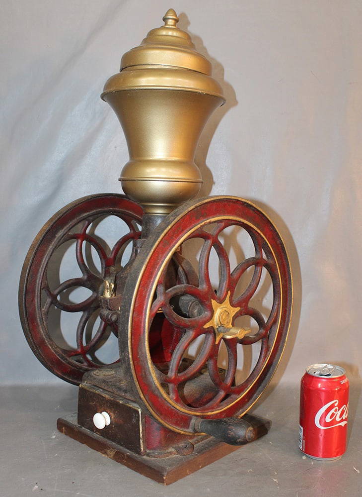 Large Double Wheel Coffee Grinder With 12" Wheels Auction