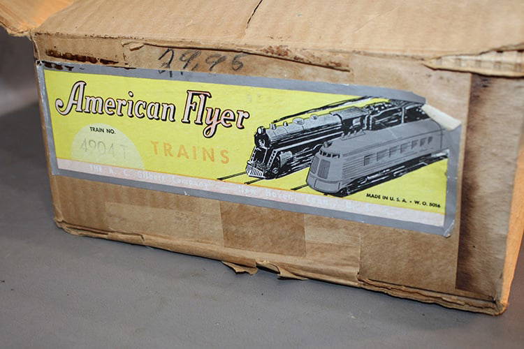 American Flyer Train Set With Book And Track In Boxes Auction