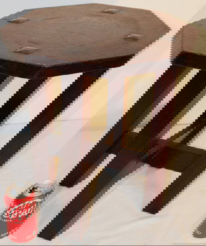 L&jg Stickley #558 Taboret Unsigned. Enhanced Finish Over Original ...