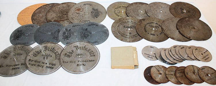 Large Group Of Discs For Music Boxes, 8 Are Reginas. All Are In Good ...