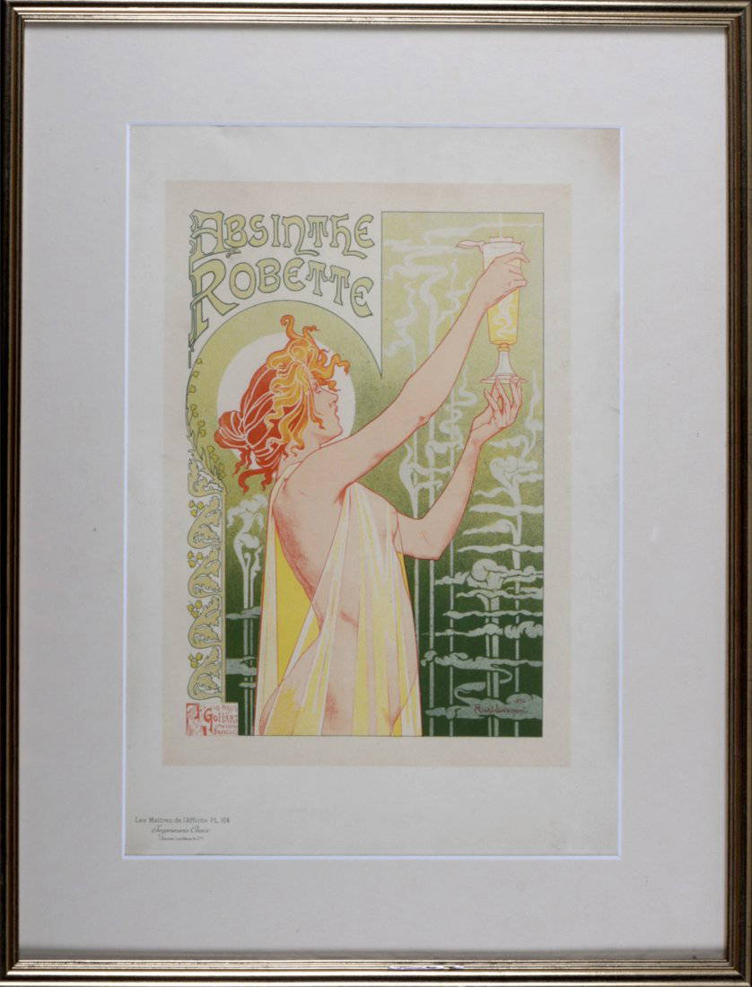 Privat-livemont - Absinthe Robette Auction