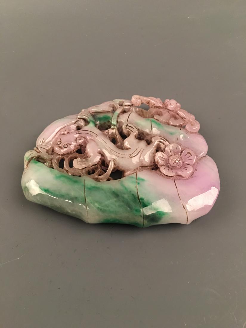 Chinese Jadeite 'Fu Lu Shou' Pendant