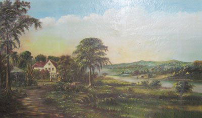 George Inness (bears Signature) Oil On Canvas