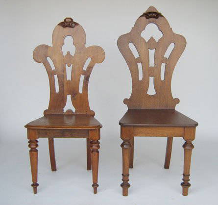 Two Quebec Church Altar Chairs