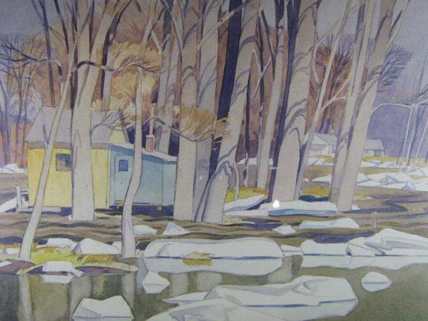 A.j. Casson Canadian Rare Print Signed