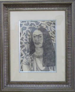 Frida Kahlo "dia De Muertos" 1938 Drawing