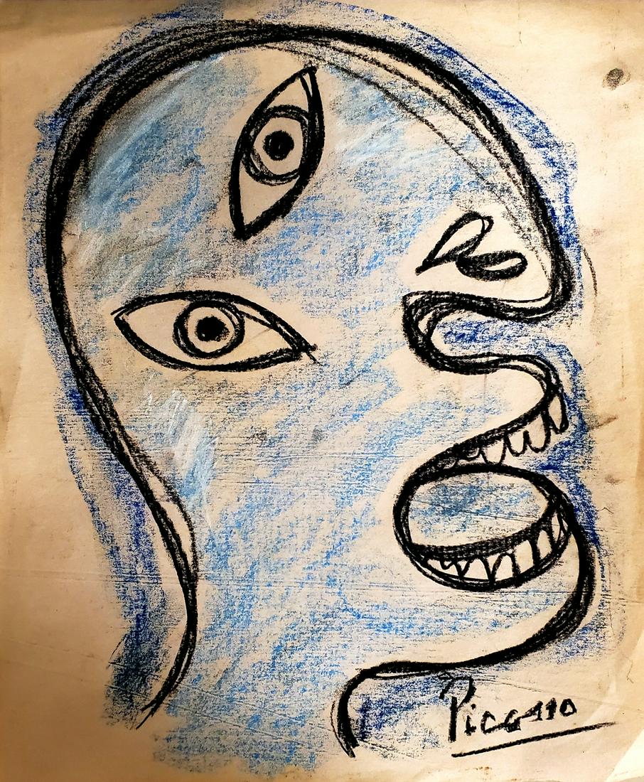 Pablo Picasso Portrait Expressionist Face - Feb 09, 2020 | USA Antiques ...