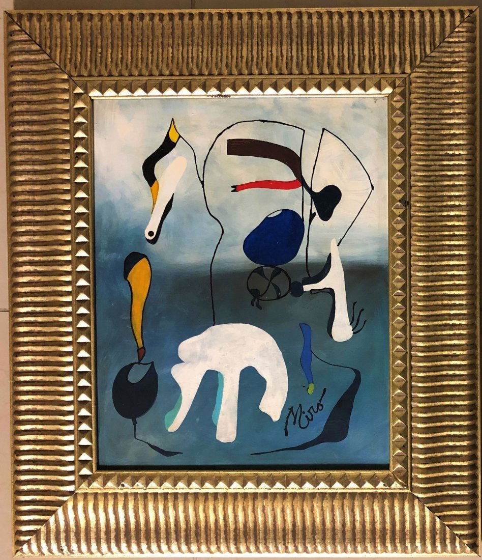 Joan Miro Abstract Surrealist Spanish Oil Canvas - Mar 08, 2020 | USA ...