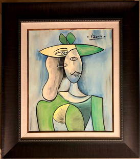 Pablo Picasso – "mujer Desnuda En Cuclillas".