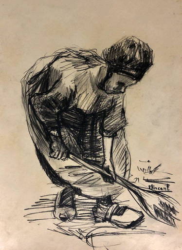 Vincent Van Gogh Female Worker Peasant Farmer Landscape (#0497) on Sep ...