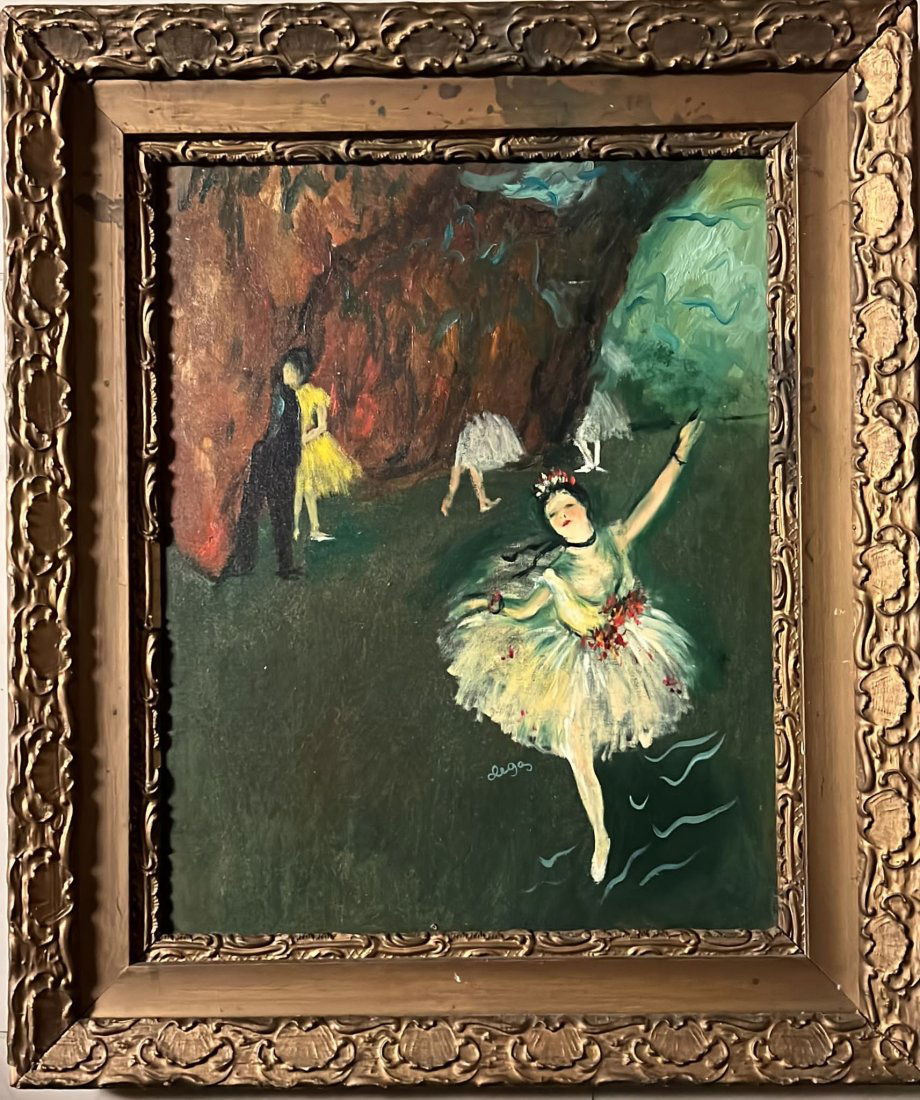 Edgar Degas Impressionist Style of French Ballerina Monet Renoir Era ...