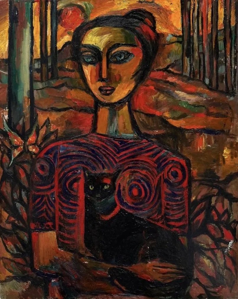Amedeo Modigliani Styleof Portrait Female Women Landscape Era Of Van ...