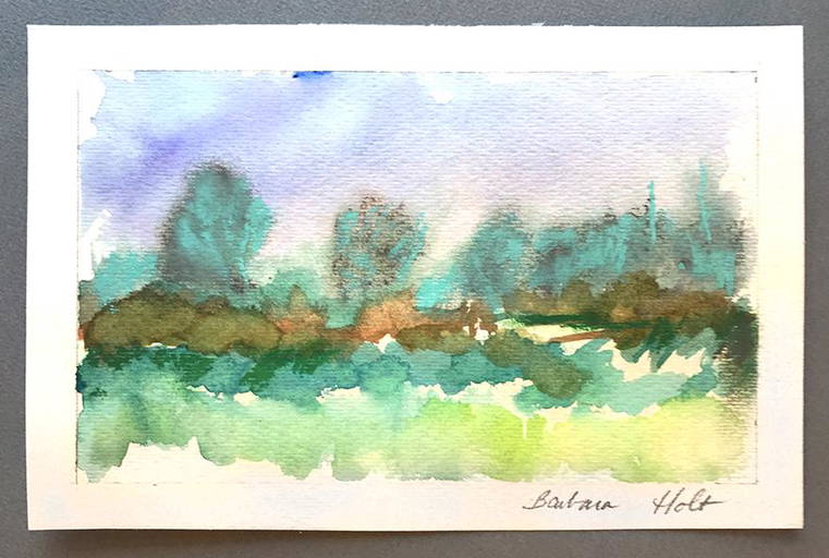 Barbara Holt, 'softened Trees'