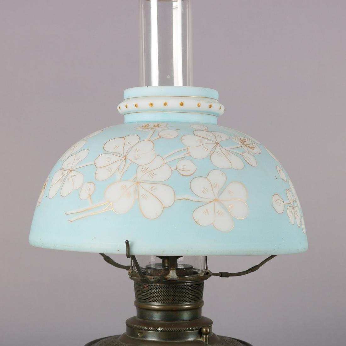 Antique Gone with the Wind Painted Satin Glass Lamp - May 30, 2020 ...