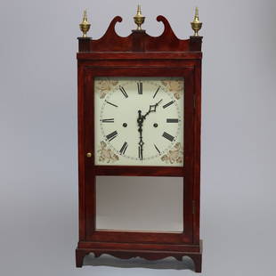Eli Terry Pillar & Scroll Mantel Clock
