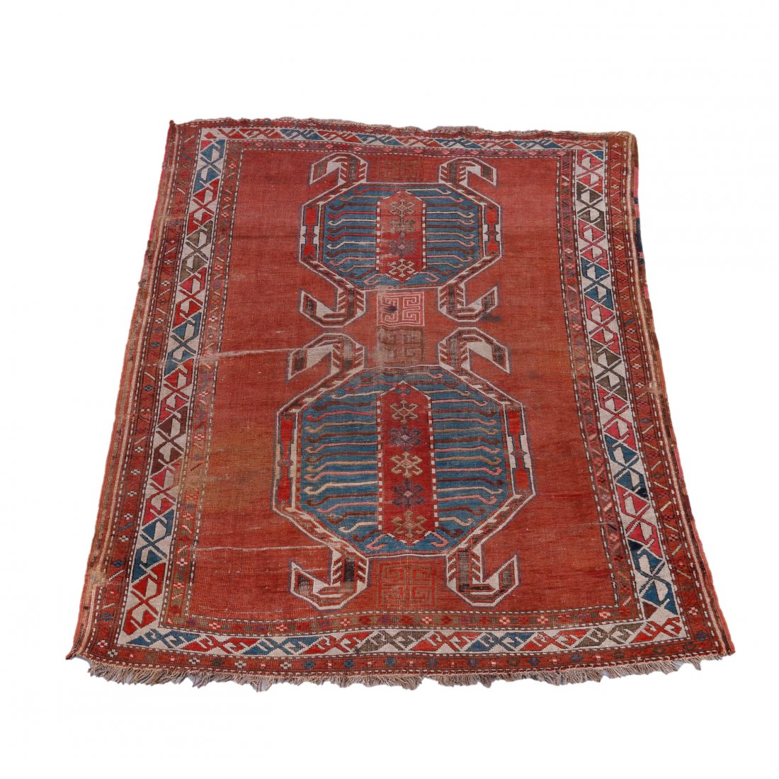 Antique Caucasian Lenkoran Oriental Rug 77"x49", C1900