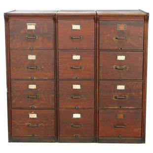 Mirrored Three Drawer File Cabinet