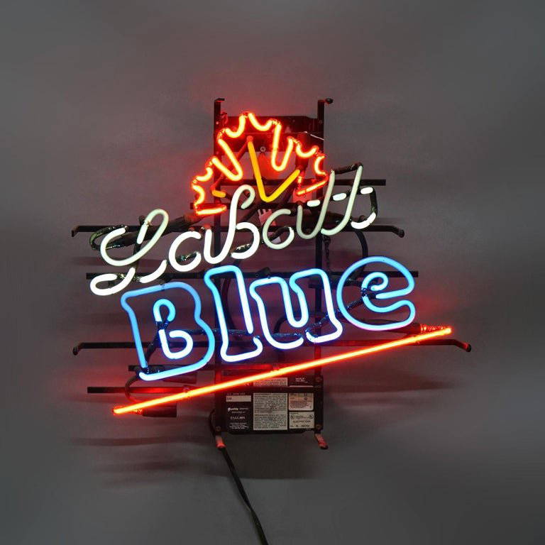 Labatts Blue Neon Advertising Sign Auction