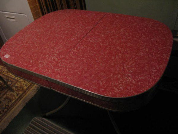 VINTAGE RED FORMICA KITCHEN TABLE AND CHAIRS - Apr 16, 2013 | Michael ...