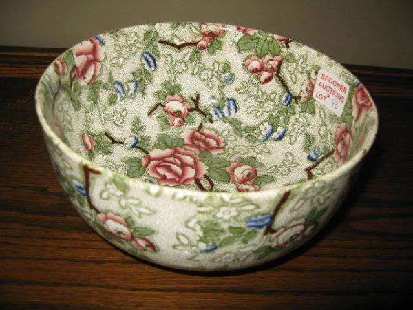 Leighton 'chinese Rose" Pottery Bowl