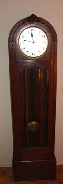 KIENZLE- GERMAN OAK CASE GRANDFATHER CLOCK