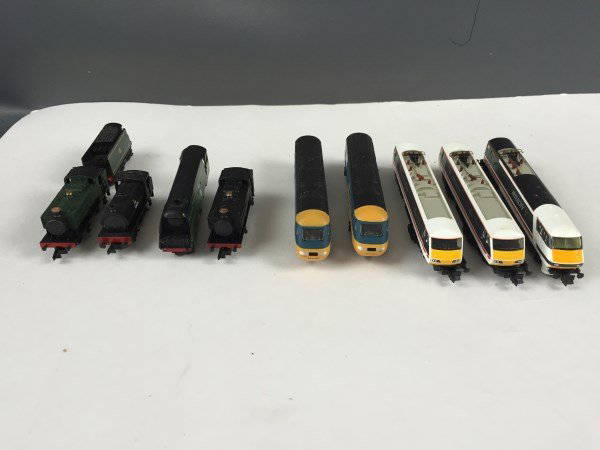 Nine N Gauge Train Engines/locomotives Grafar Etc