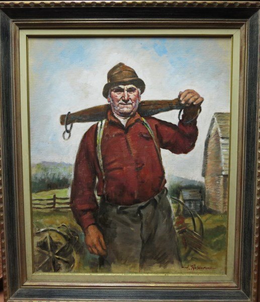 Avrum Rosenthal Oil On Canvas