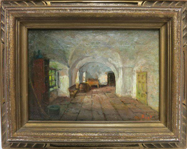 Charles Edouard Huot Oil On Canvas