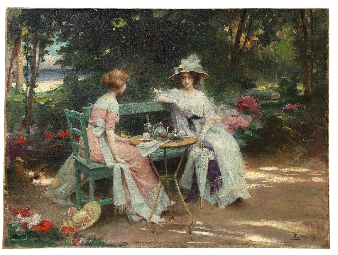 Henri Adrien Tanoux (french, 1865 1923) Oil On Canvas