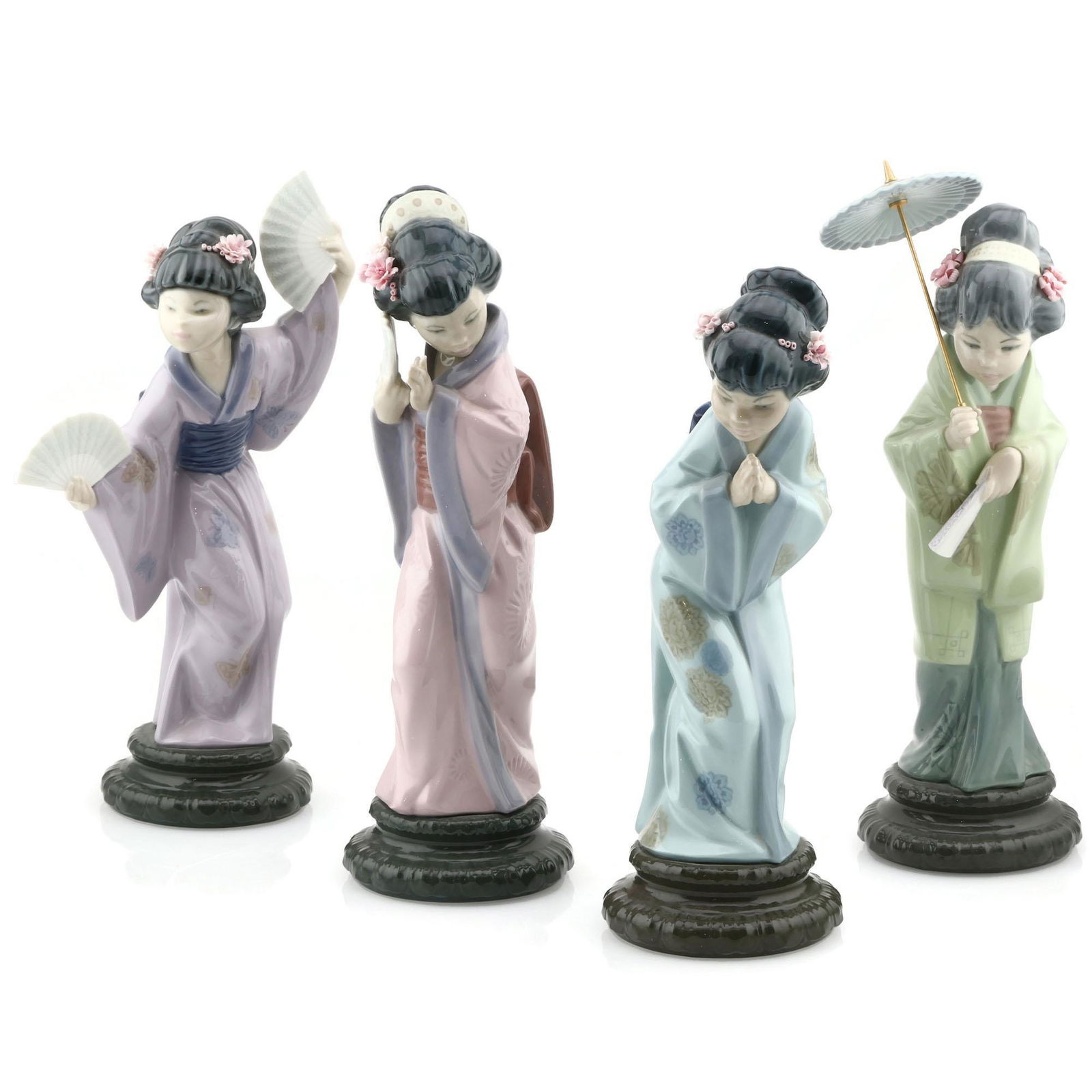 Lot Of 4 Lladro Oriental Figurines