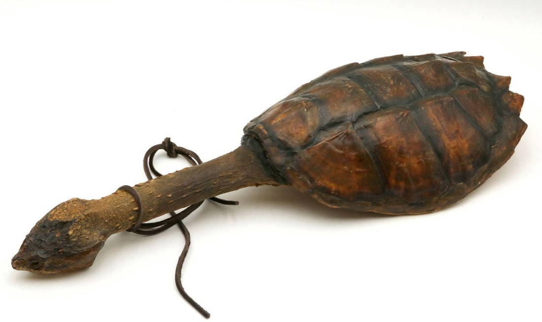 Native American Snapping Turtle Rattle Auction