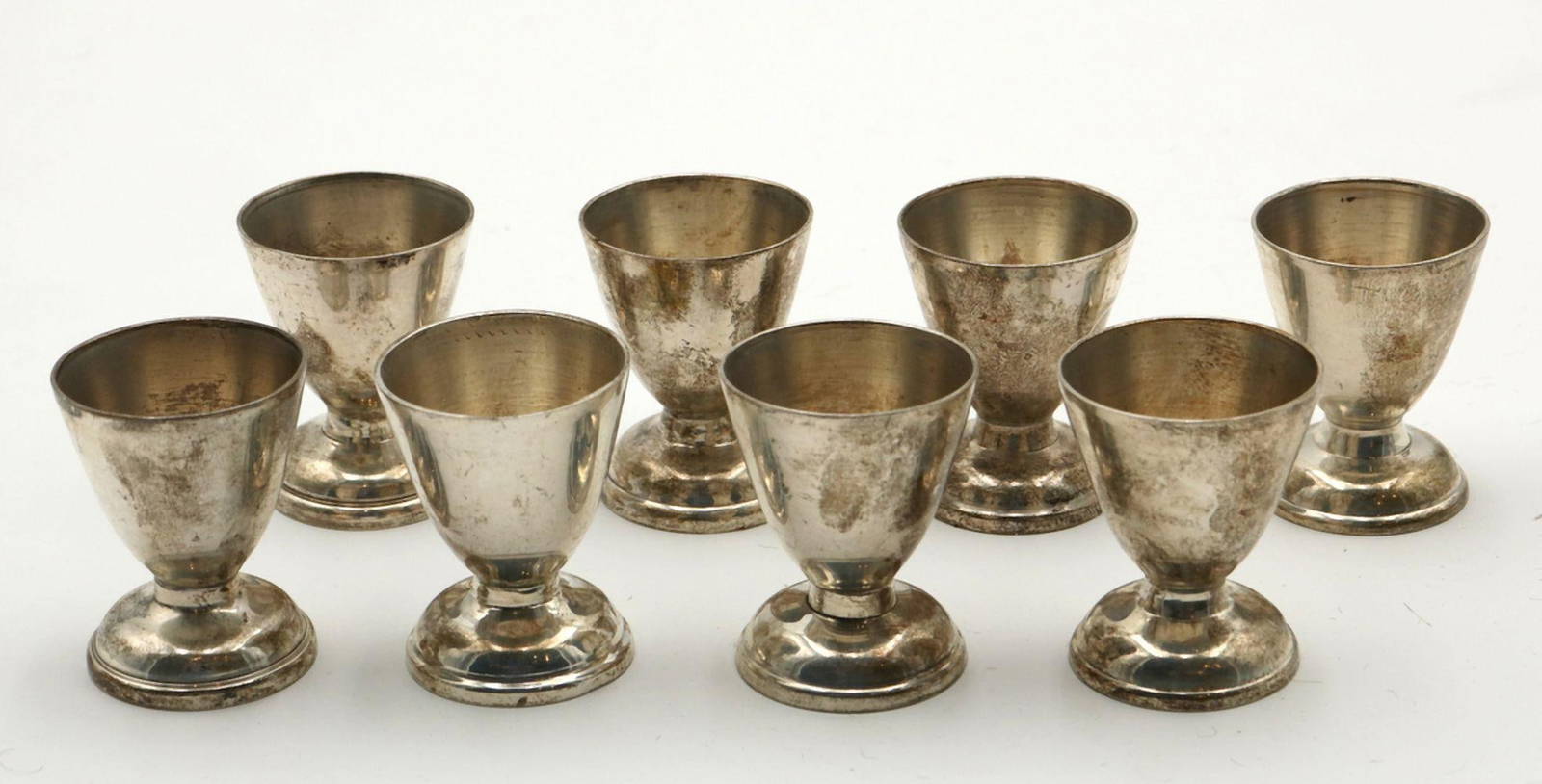 8 Pc. Sterling Silver Shot Glasses Auction