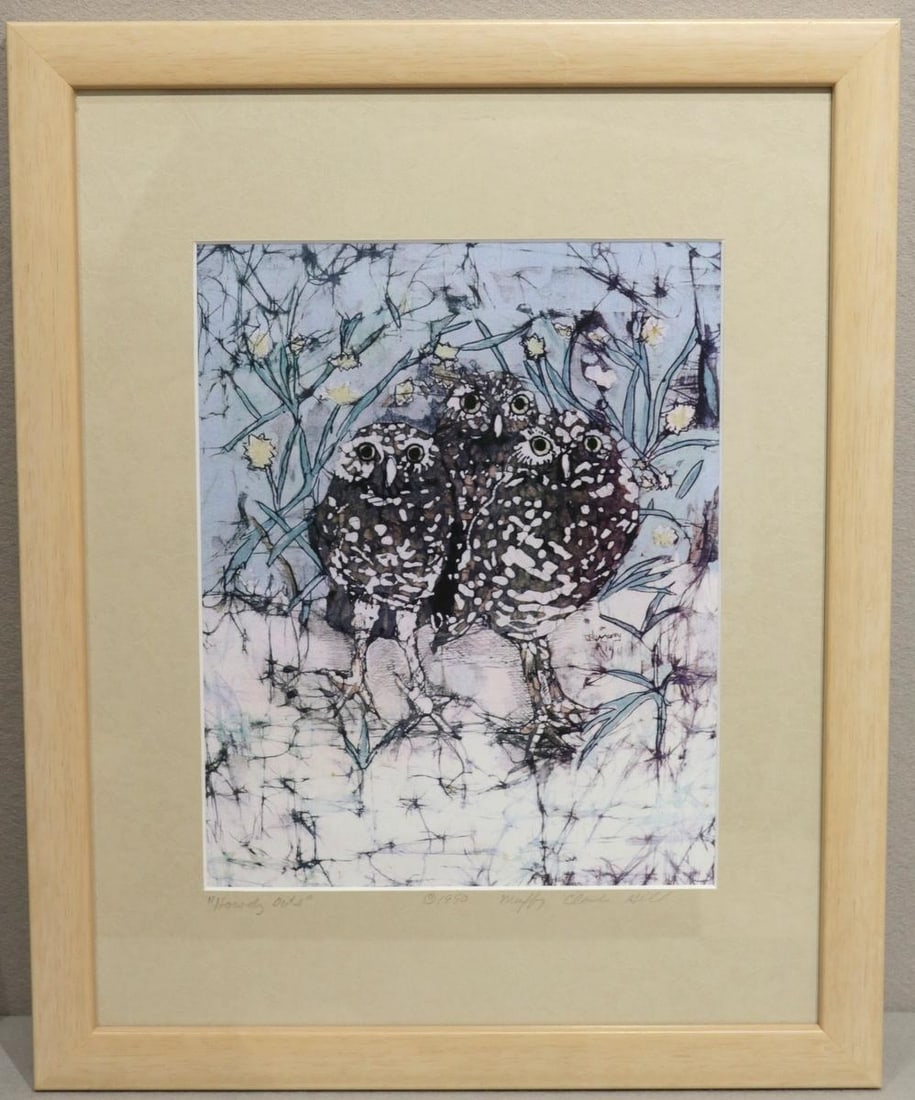 Murphy Clark "howdy Owls" Signed Print - Jul 02, 2025 | Market Auctions ...