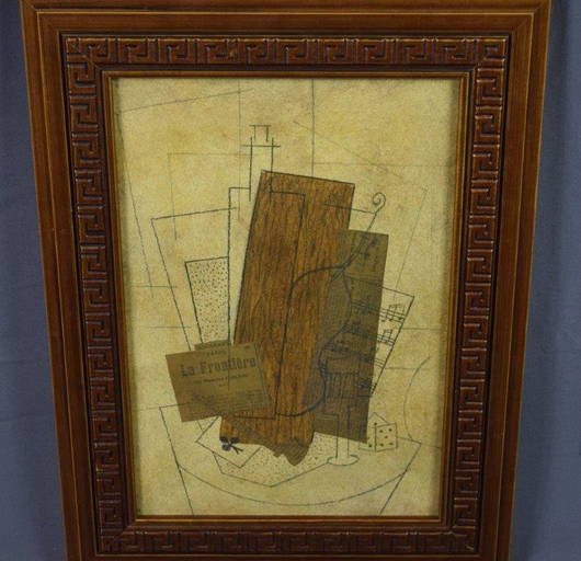 Attributed To Georges Braque, Collage (acquired 1970's)