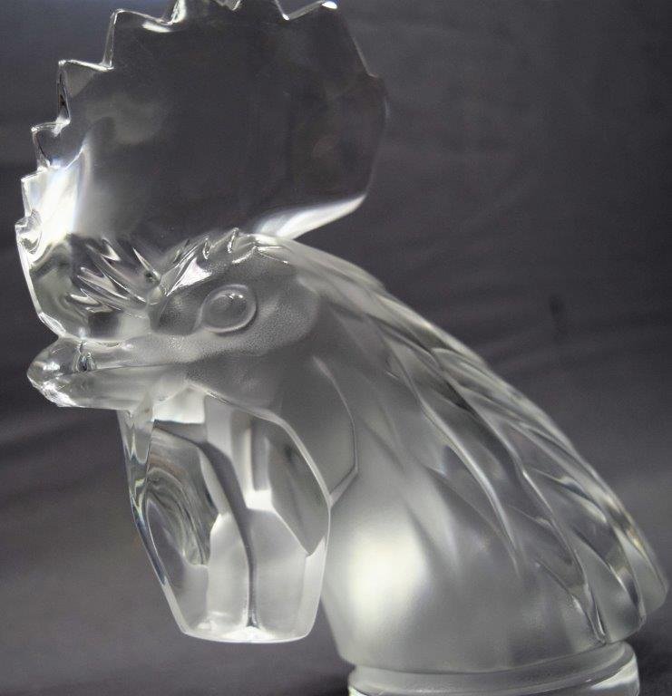 Lalique, Crystal Rooster (tete De Coq)
