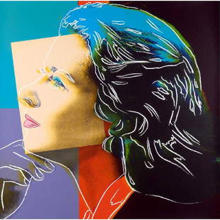 Andy Warhol Screenprint In Colors "ingrid Bergman With