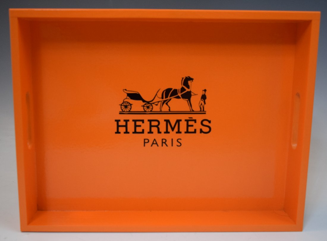 Hermes Tray (Orange) - Jul 30, 2019 | Black River Auction in NJ