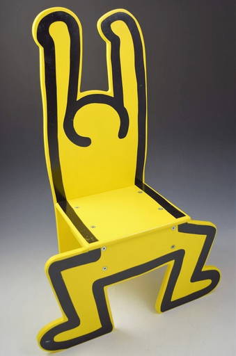 Keith Haring Yellow Chair