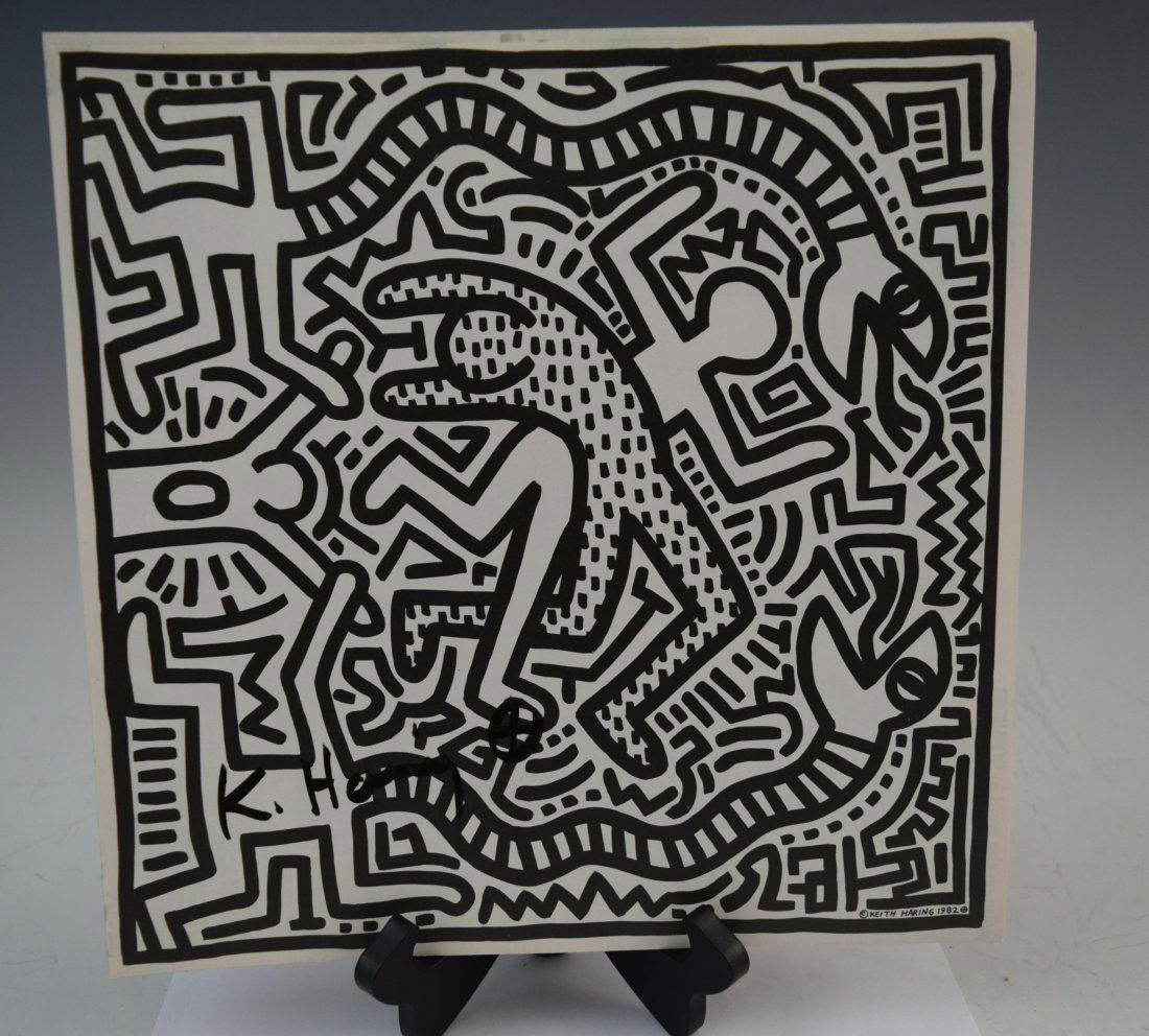 Keith Haring - 1982 Snakes (Signed Print) - Oct 22, 2019 | Black River ...