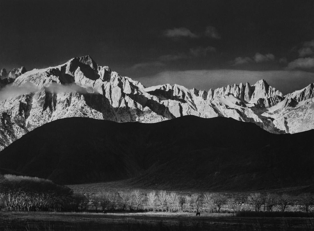 Ansel Adams Winter Sunrise, Sierra, Nevada 1944