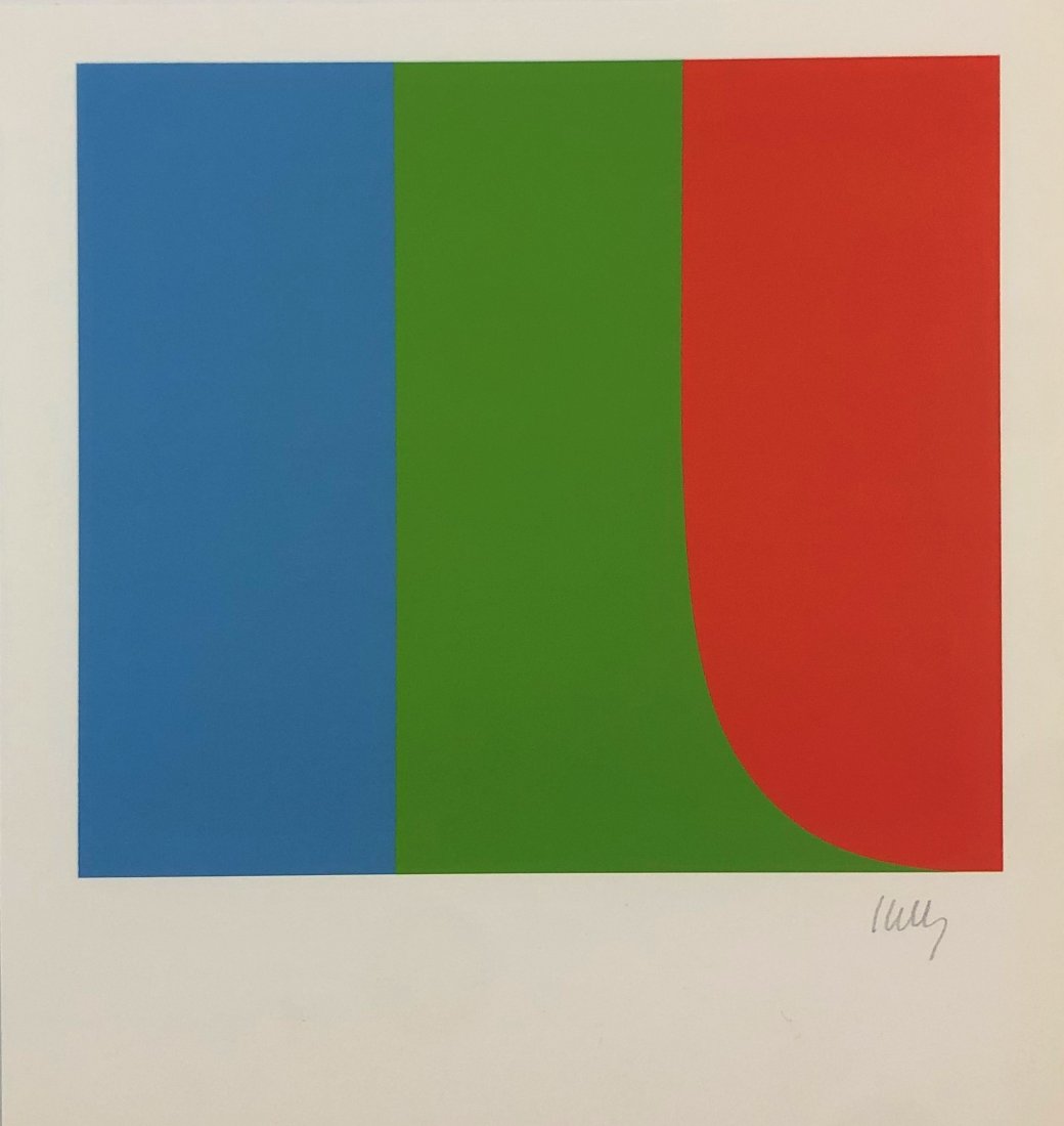 Ellsworth Kelly - Red, Blue, Green (Hand Signed) - Jul 21, 2020 | Black ...
