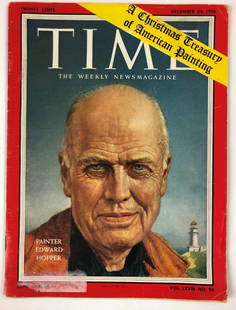 Edward Hopper Time Magazine (signed)