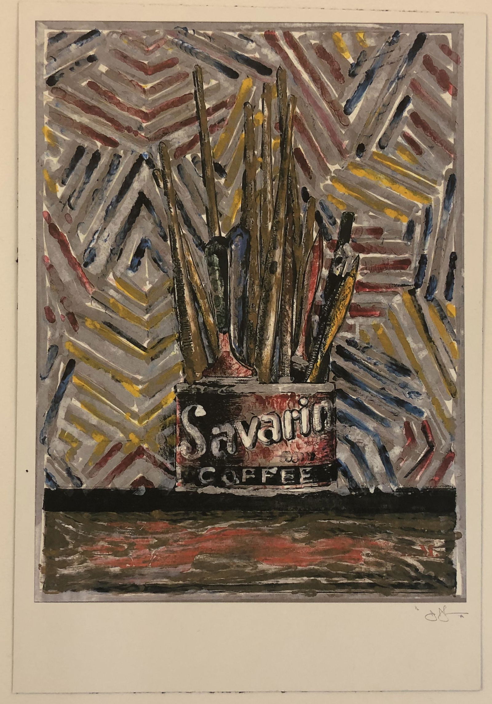 Jasper Johns (savarin Coffee) Offset Lithograph