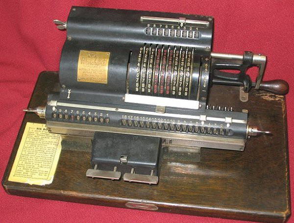 1916 Early Marchant Rotary Calculator Machine Oak