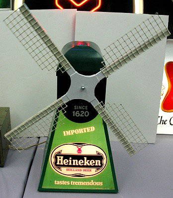 Vintage Heineken Windmill Motion Beer Sign