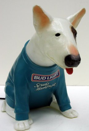 1987 Vintage Budweiser/bud Spud Mckenzie Dog Sign