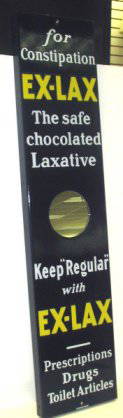 Vintage Porcelain Ex Lax Adv Drug Store Sign