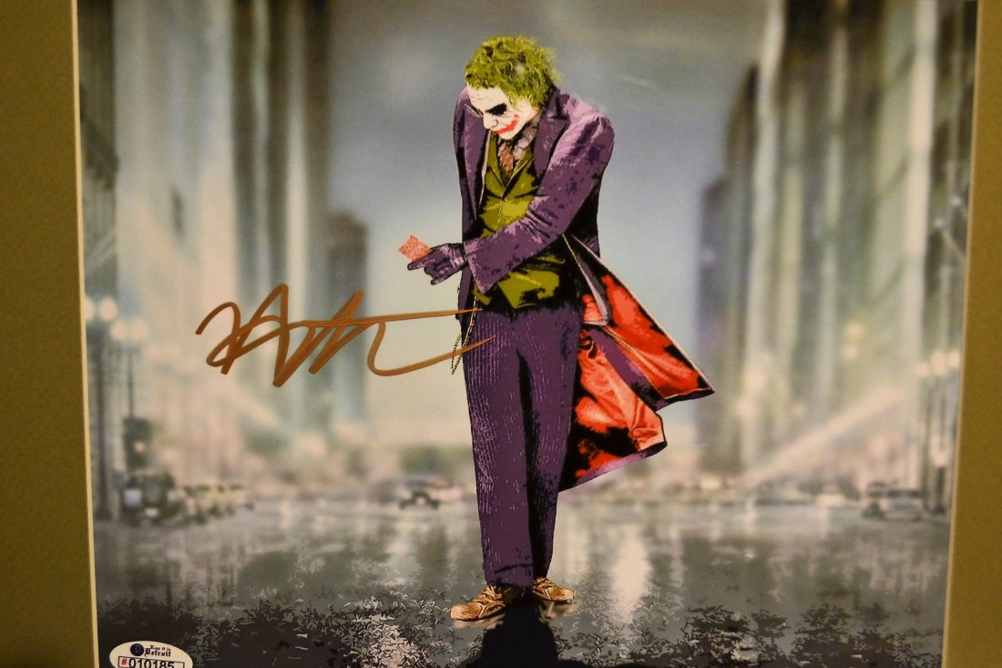 The Joker Sign by Heath Ledger, Heath Ledger Sign Joker