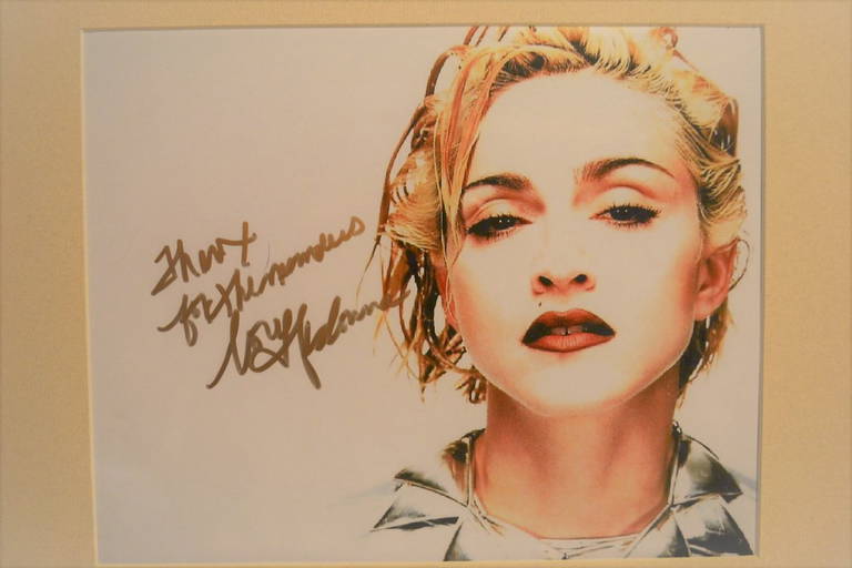 Madonna Sign Photo, Madonna Autograph Photo. Madonna