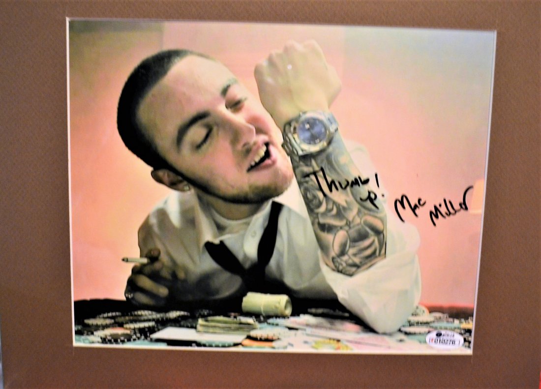 Mac Miller Autograph Photo, Mac Miller Sign Photo